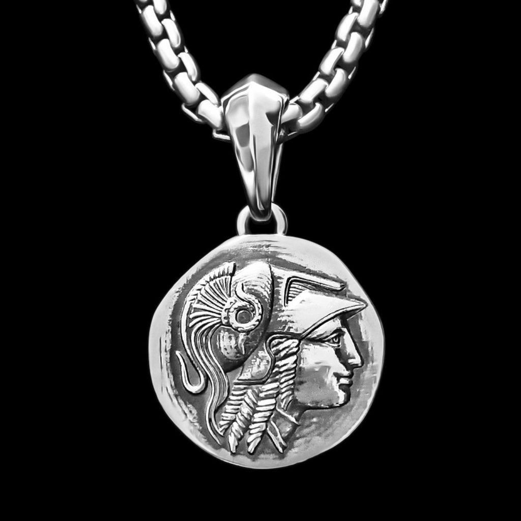 Athena the Goddess of War Pendant - 925 Sterling Silver – Serpent Forge