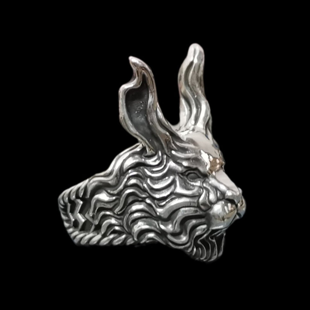 Celestial Rabbit Ring - 925 Sterling Silver – Serpent Forge