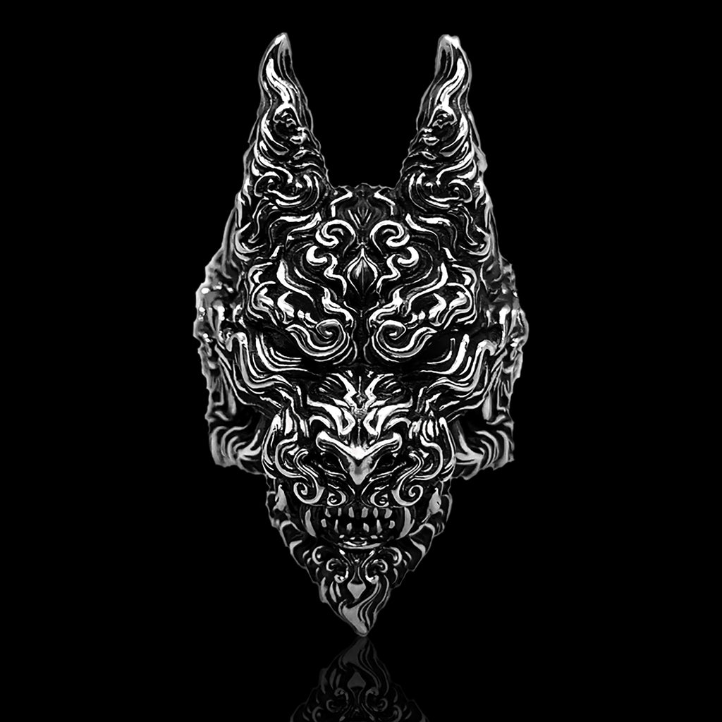 Demon Wolf Ring - 925 Sterling Silver – Serpent Forge