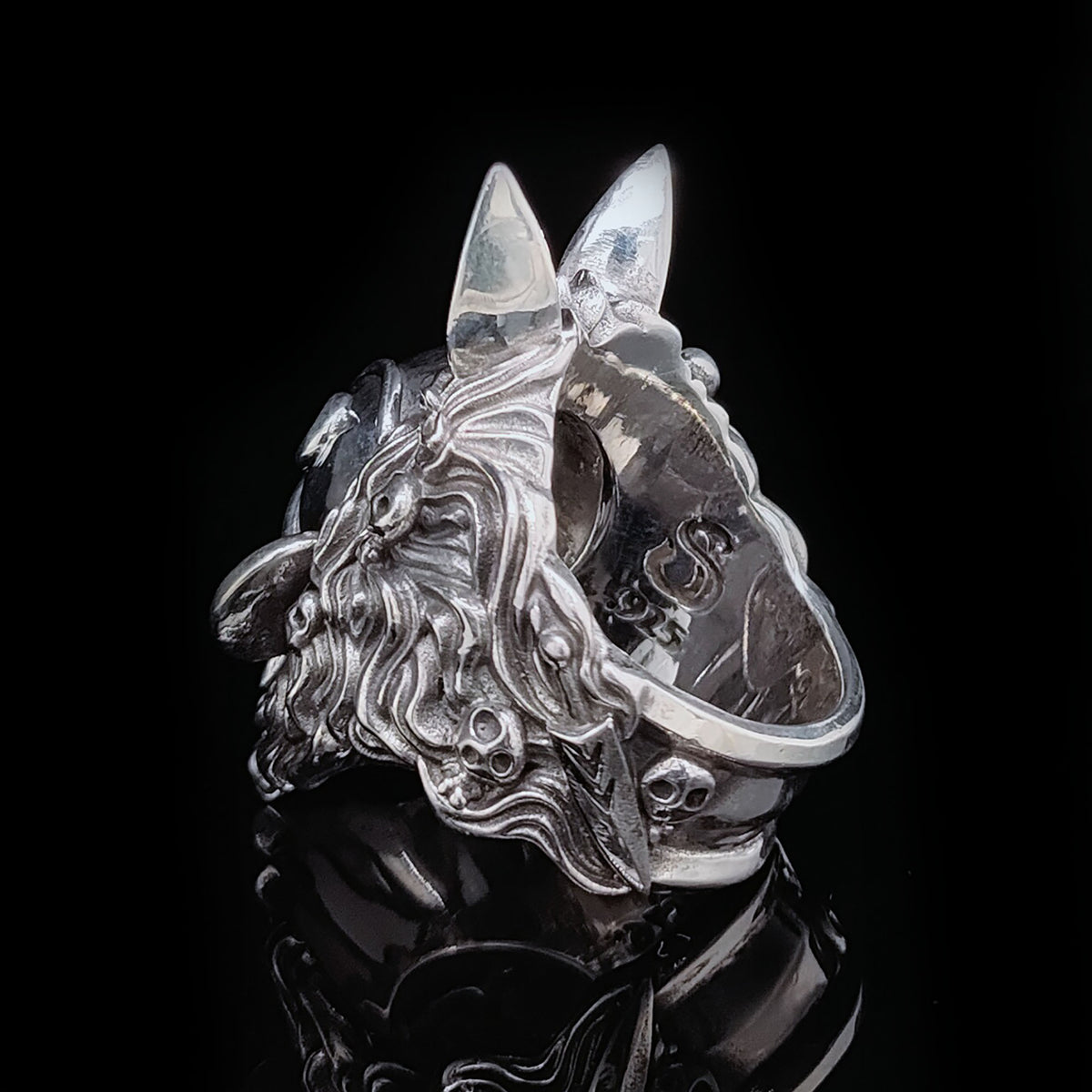 Princess Mononoke Wolf Mask Ring - 925 Sterling Silver – Serpent Forge