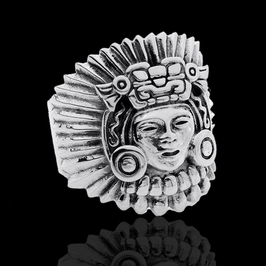 Mayan Ring - 925 Sterling Silver – Serpent Forge